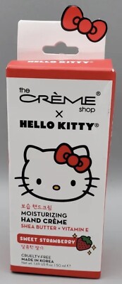 THE CREME SHOP HELLO KITTY SWEET STRAWBERRY HAND CREAM NEW IN BOX NIB ...
