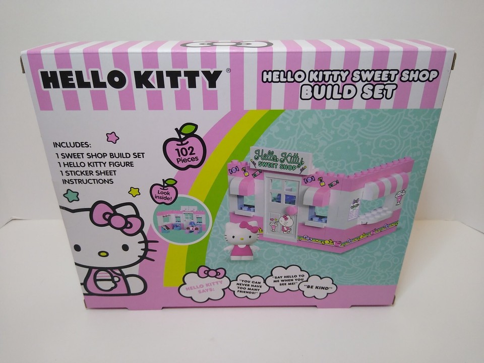 Hello Kitty Sweet Shop Sanrio Build Set 102 Pieces Includes Hello Kitty ...