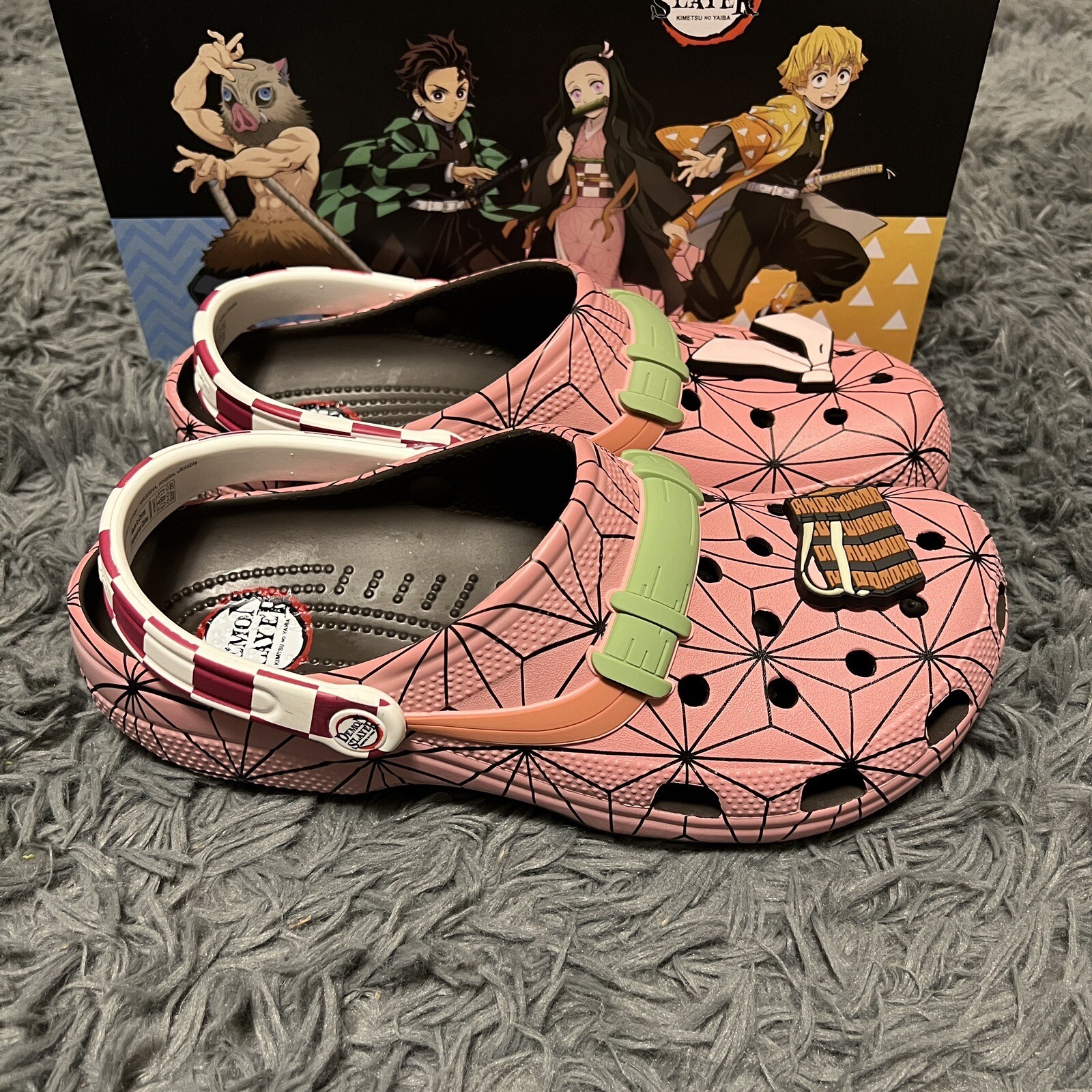 Demon Slayer X Crocs NYCC Nezuko Size M10/W12 Ship Today NEW 🔥 | eBay