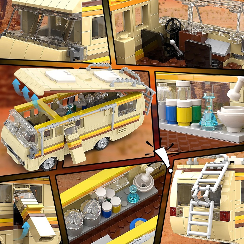 Breaking Bad RV Model Building Blocks Camper Van Collectible Vehicle ...
