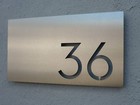 NEUTRAFACE Stainless Steel House Number / Numeral Plaque | eBay UK