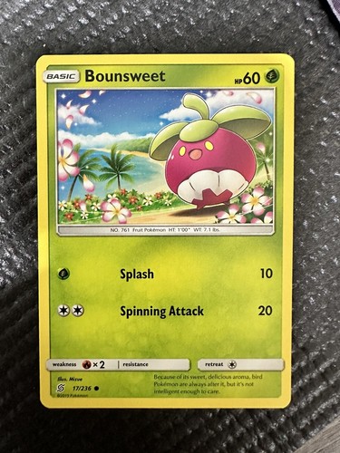 Bounsweet #17/236 Unified Minds Common Pokemon Card | eBay