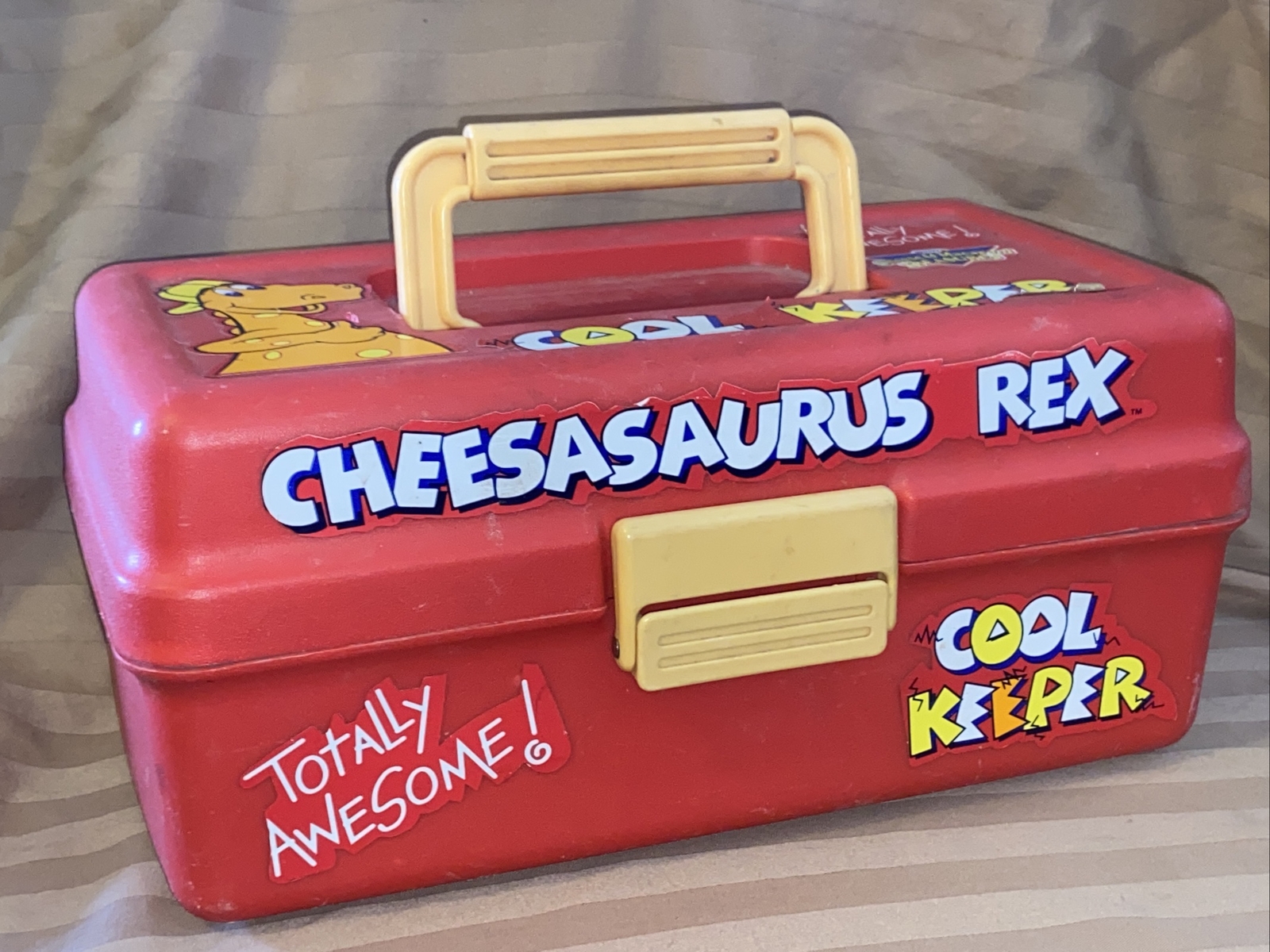 Vintage Kraft Cool Keeper Cheesasaurus Rex Storage Treasure Box Mac ...