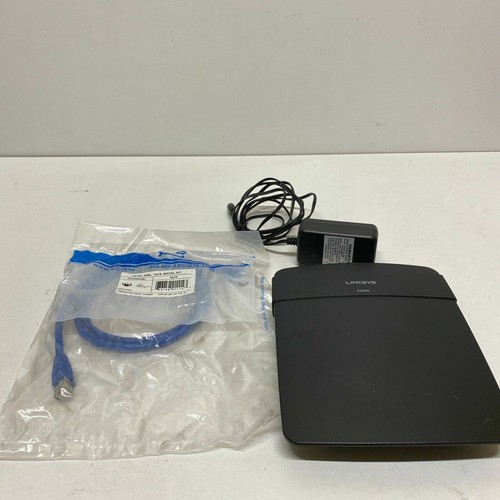 Cisco Linksys E1200 v2 10/100 Wireless Router 4 Port w/ Power & CAR6 ...