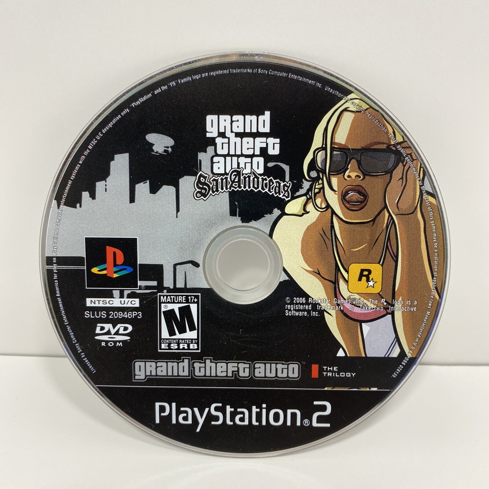 Grand Theft Auto San Andreas The Trilogy (PS2 PlayStation 2) Disc Only ...