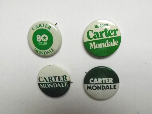Democrat vtg Carter Mondale pins Presidential campaign buttons pins Lot ...