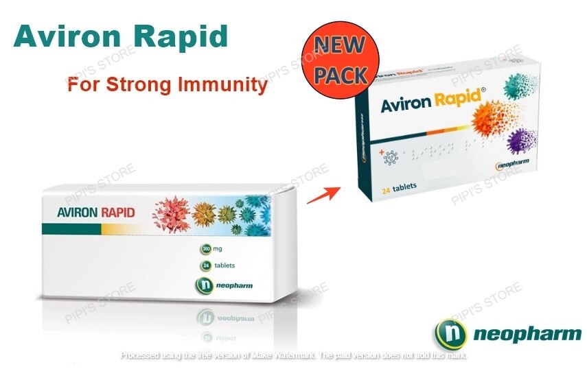 Aviron Rapid Anti Viral Flu Immune System Support 24 Tab 360 Mg. for ...