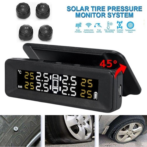 Solar Tyre Pressure Monitoring System TPMS Trailer Tire Wireless ...