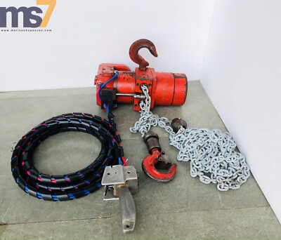 TOKU TCR-500 P PNEUMATIC AIR CHAIN HOIST 1/2 TON CAPACITY 20 FT CHAIN ...