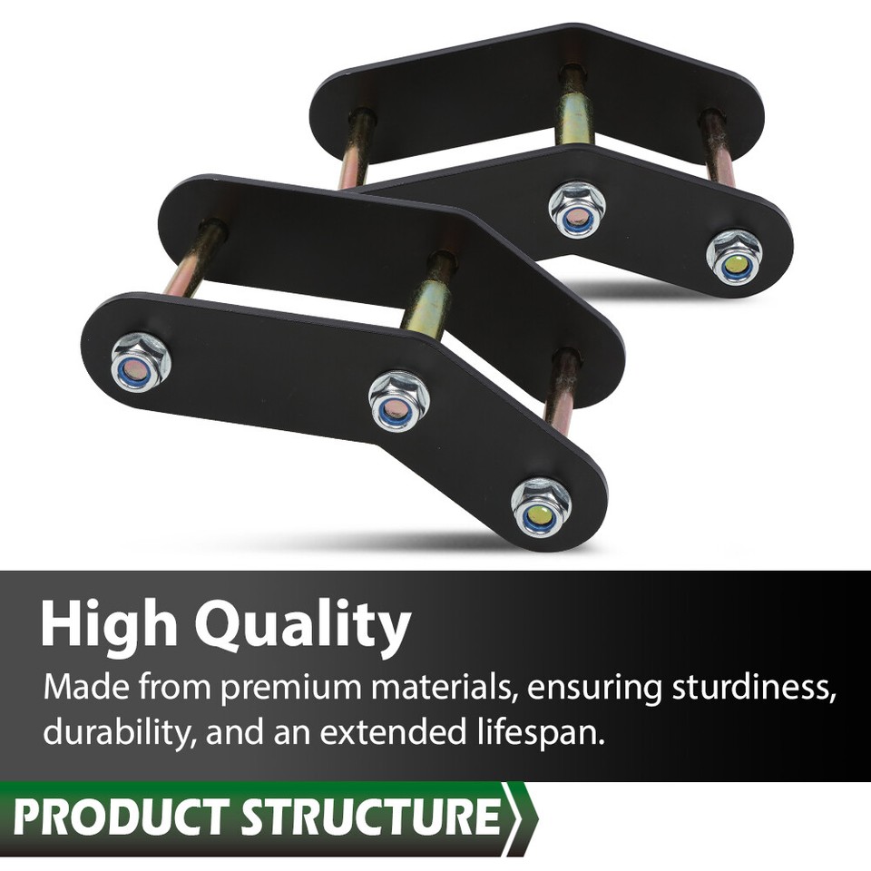 2" Front + Rear Shackle Relocation Lift Kit Fit For 1987-1995 Jeep ...