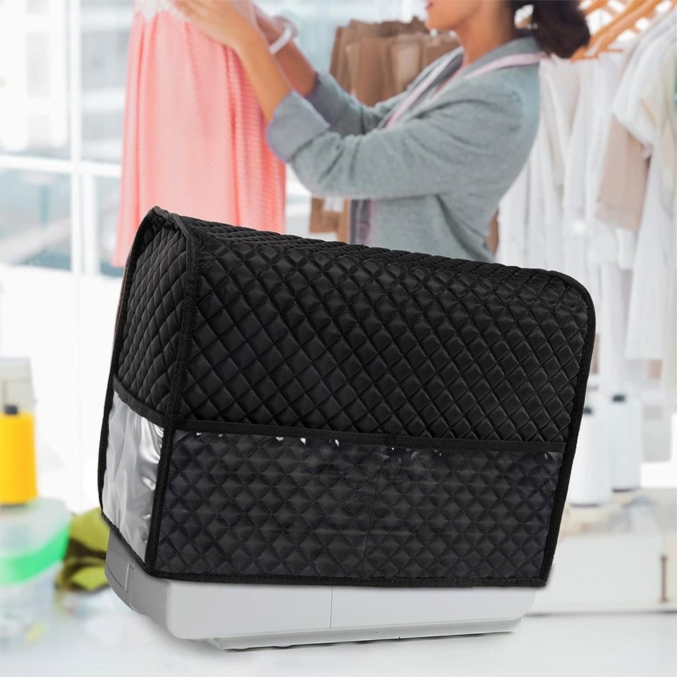 Practical Sewing Machine Protective Cover with Storage for Threads and ...