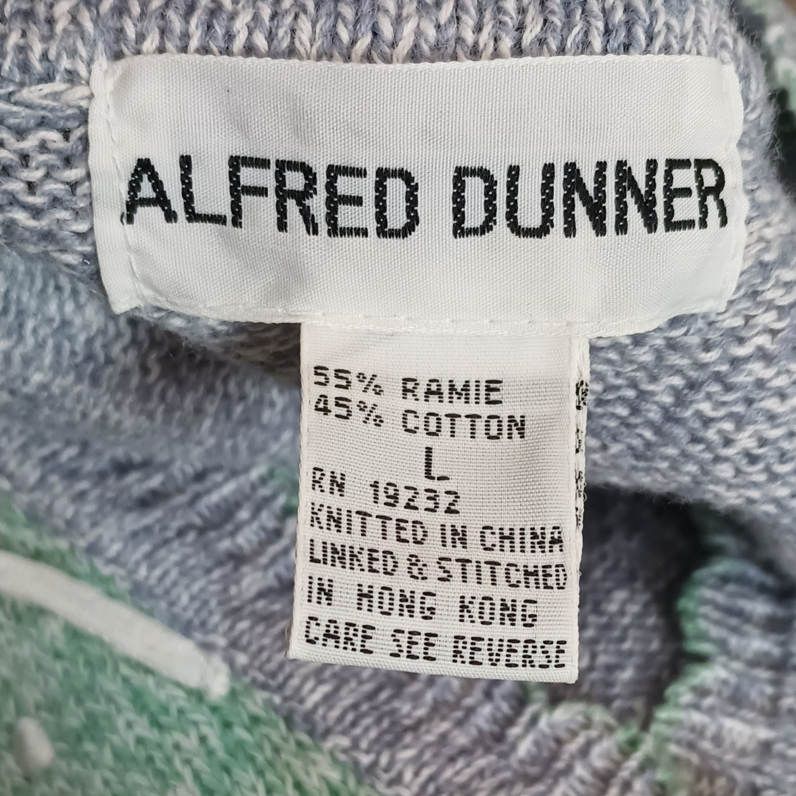 Alfred Dunner Blue Cardigan Vest L Women's Embroidered Ribbon Accent ...