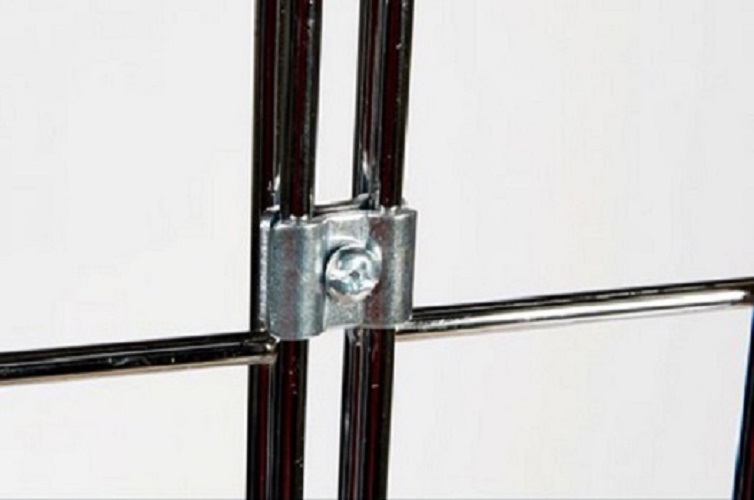 Gridwall Mesh Display Panels Chrome Accessories Hooks Basket Retail ...