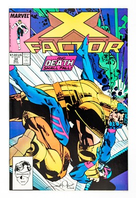 X-Factor #34 (1986 Marvel) Archangel vs Cameron Hodge to the Death! NM ...