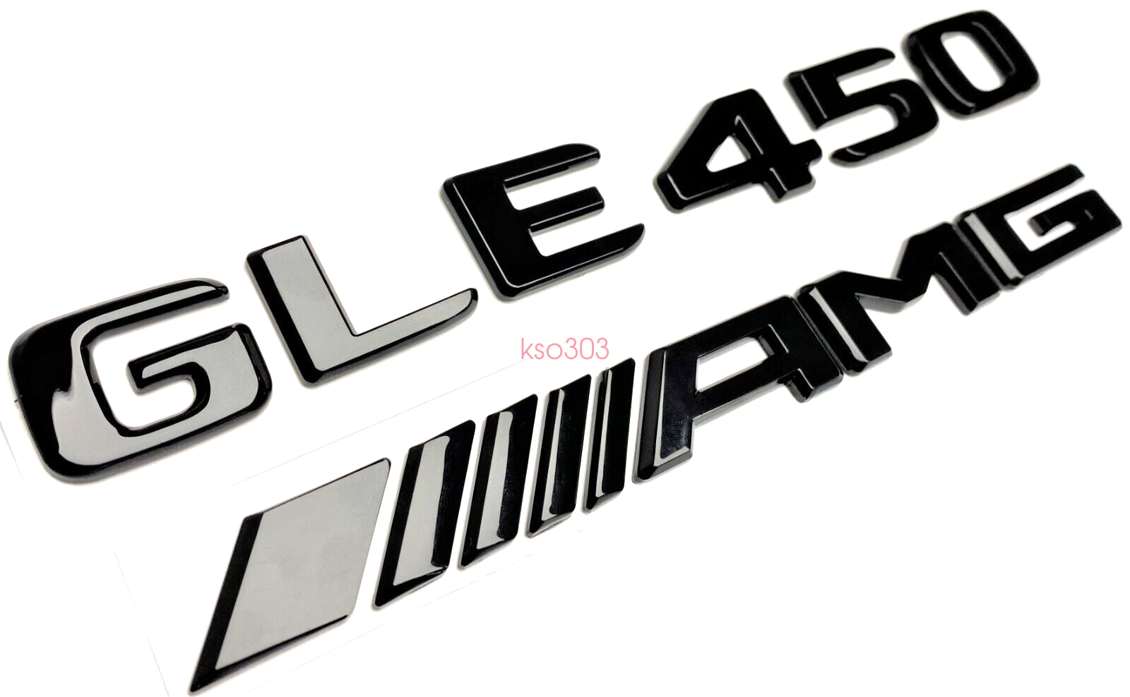 #2 BLACK GLE450+AMG MERCEDES GLE450 LIFTGATE REAR TRUNK EMBLEM BADGE ...