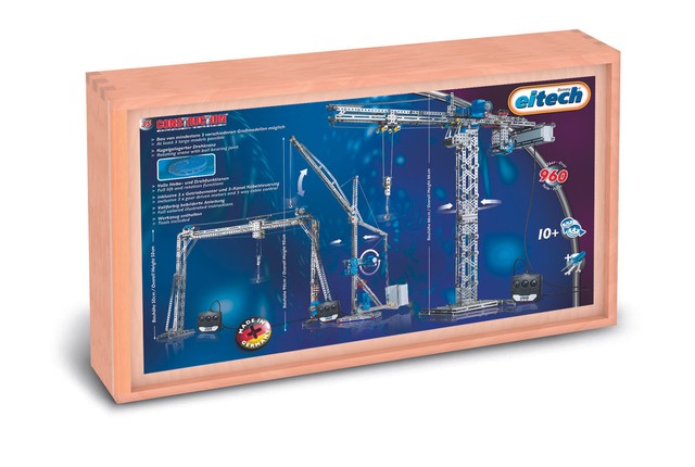 Deluxe Motorized Crane Set Eitech C35 Metal Construction Building Toy ...