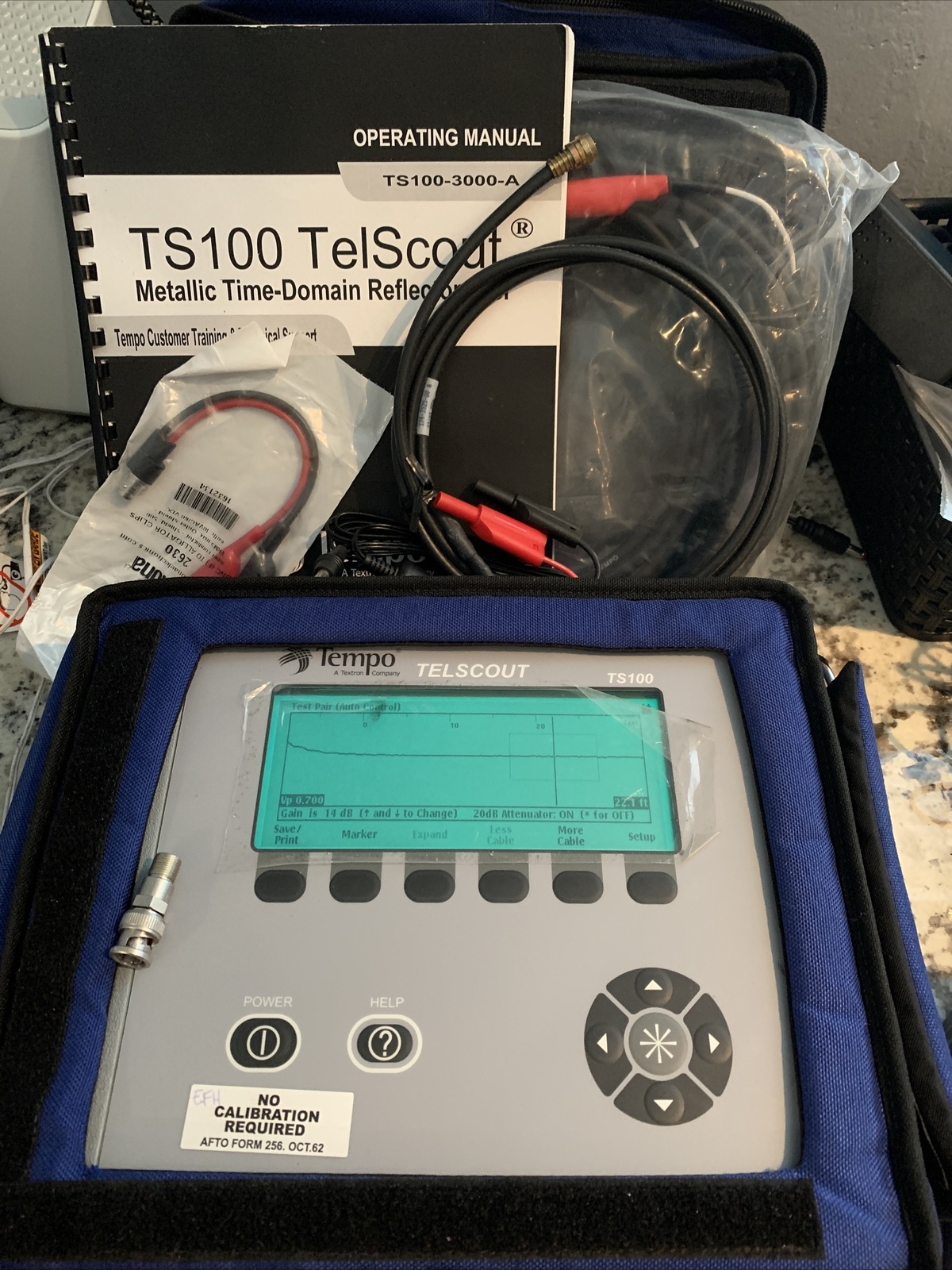 TEMPO TelScout TS100 Metallic TDR Cable Fault Tester Similar To TV220 ...