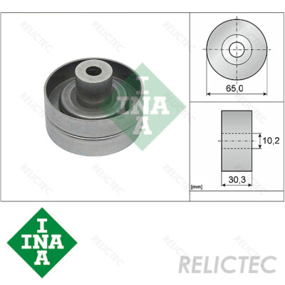 Aux Belt Idler Guide Pulley Ford:TRANSIT,RANGER BK3Q-6C344-AB 1717608 ...