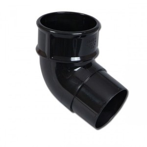 68mm DOWNPIPE 112deg OFFSET BEND uPVC Plastic Black Round | eBay