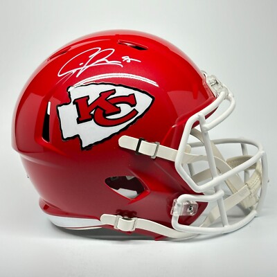 CHRIS JONES AUTOGRAPHED SIGNED KANSAS CITY CHIEFS FS REPLICA HELMET ...