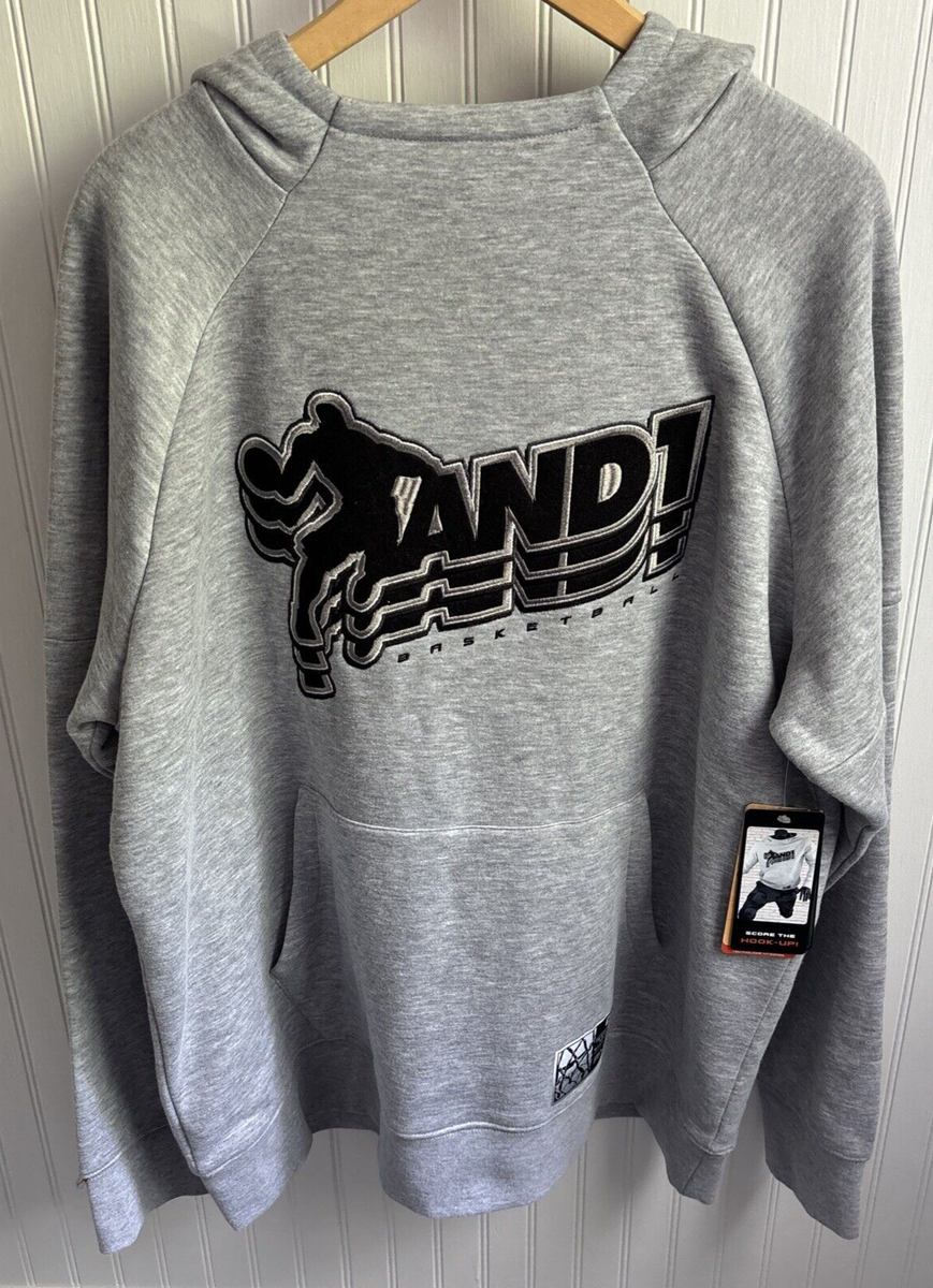 And1 Logo Carhartt Men's Midweight Hooded Sleeve Logo Sweatshirt