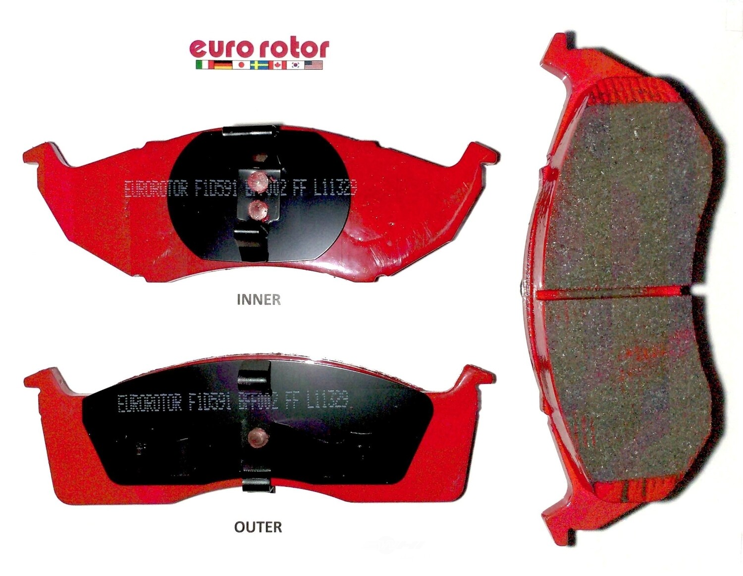 Disc Brake Pad Set-* F1 Metallic - includes installation hardware ...