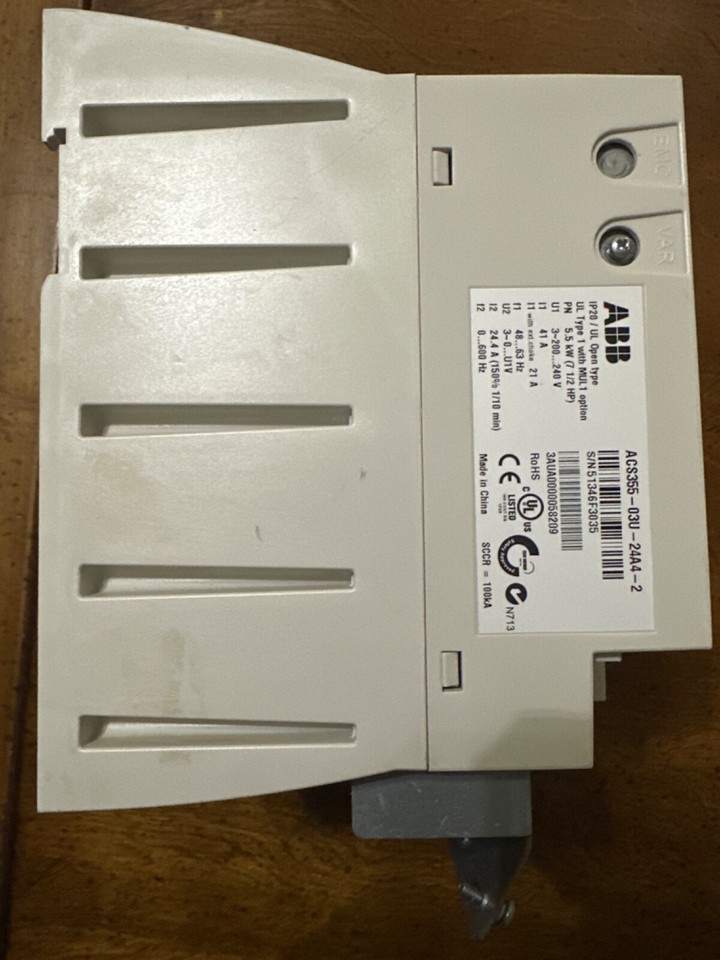 ABB DRIVE WITH KEYPAD ACS355-03U-24A4-2 7 1/2 HP | eBay