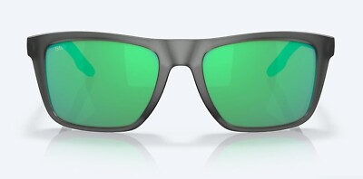 NEW Costa Del Mar MAINSAIL Gray Crystal / Green Mirror Polarized