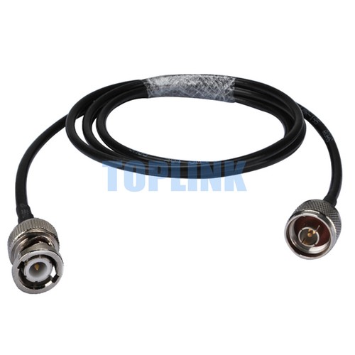 BNC Male to N Male Plug Wireless Antenna Connector RF Pigtail Coax ...