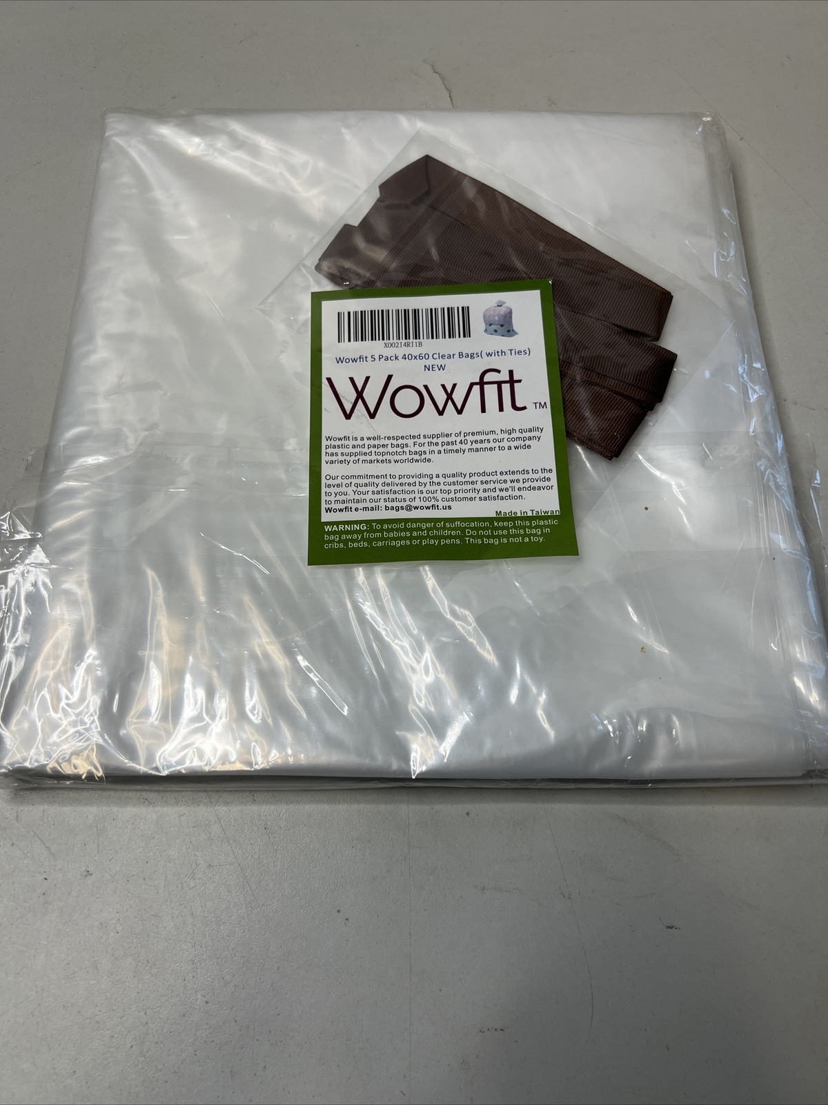 Wowfit 5 Ct 40x60 Inches Clear Giant Storage Bags for Dustproof Moisture proof | eBay