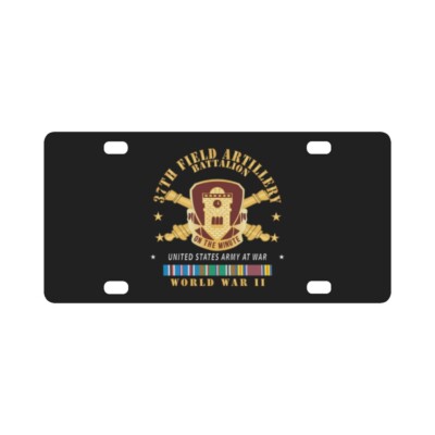 License Plate -Army - 37th Field Artillery Battalion - DUI - Artillery ...