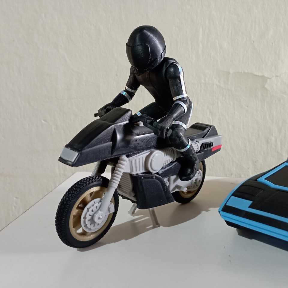 80's vehicles set, Automan 7.5', Street hawk 7' and Airwolf 8' toys ...