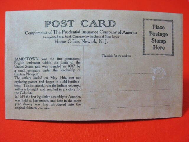 1910 Prudential Insurance Advertising Postcard Newark NJ | eBay