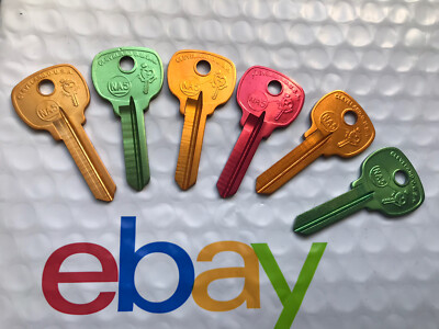 6-pcs NA5 Anodized Aluminum Cole Key Blanks USA bin[M] | eBay