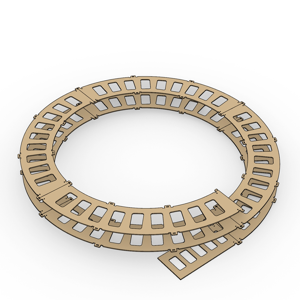 Dual Track Helix For Bachmann EZ & More (Radius 33" to36") FREE EXPRES SHIPPING! | eBay