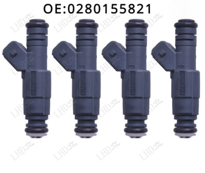 4 Pcs New Fuel Injector 0280155821 For Mercedes-Benz W124 R129 W140 ...
