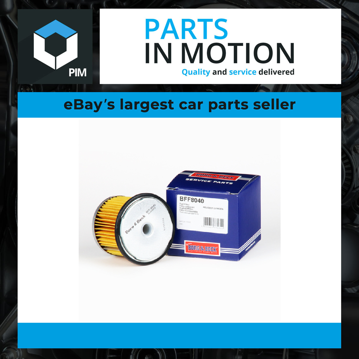 Fuel Filter fits CITROEN BX 4x4, TRD, TXD 1.8D 1.9D 87 to 94 B&B ...