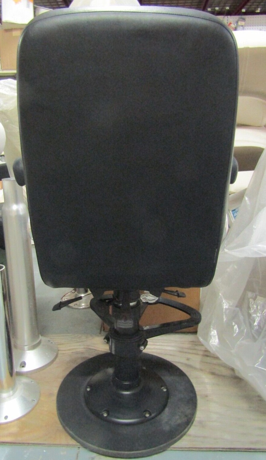 POMPANETTE HELM SEAT w/ PEDESTAL and FOOTREST - BLACK | eBay