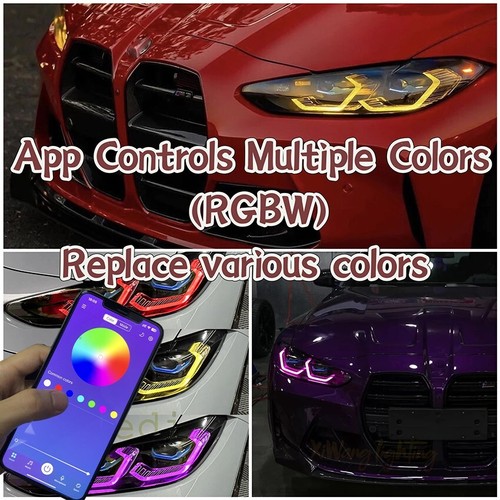 RGB Multicolor DRL LED Boards For 2021 2023 BMW M3 G80 G82 G23 M4 I4 ...