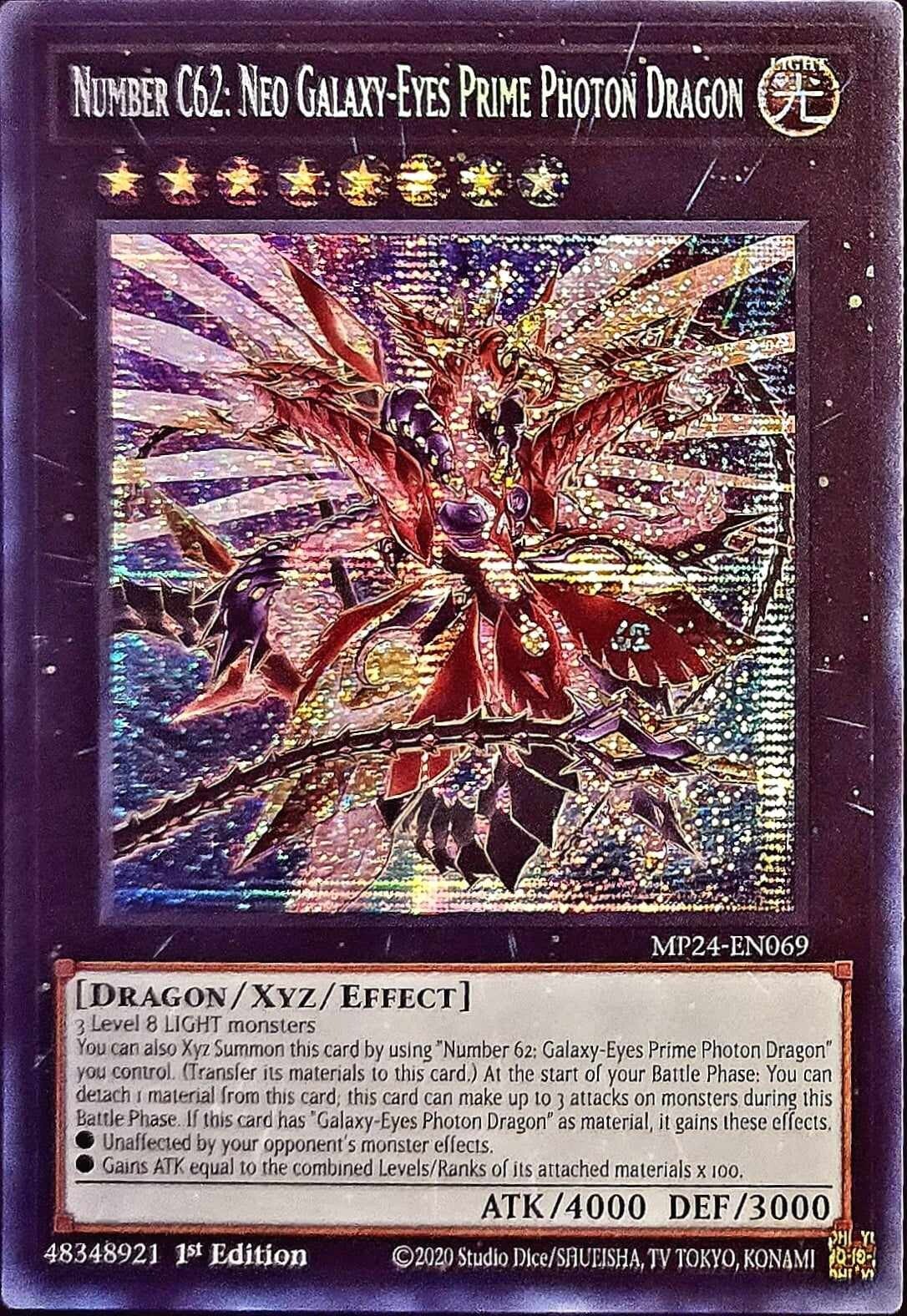 Number C62: Neo Galaxy-Eyes Prime Photon Dragon MP24-EN069 | eBay