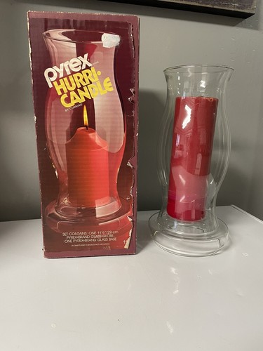 Vintage Corning Pyrex Hurri Candle 115 - Candle Lamp Christmas ...