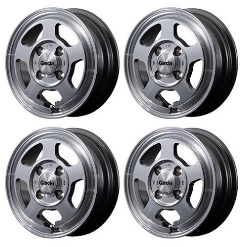 4x Chicago 5 12x4.0 +42 4x100 MGP Gray Light Track Rims Kei Tora Wheels ...