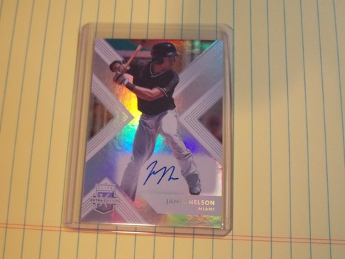 2018 Elite Extra Edition James Nelson Prospect Auto Autograph Marlins ...