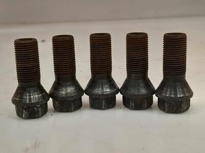 Mini Cooper R55 - R61 Black Wheel Lug Bolts Set of Four M14 x 1.25 x ...