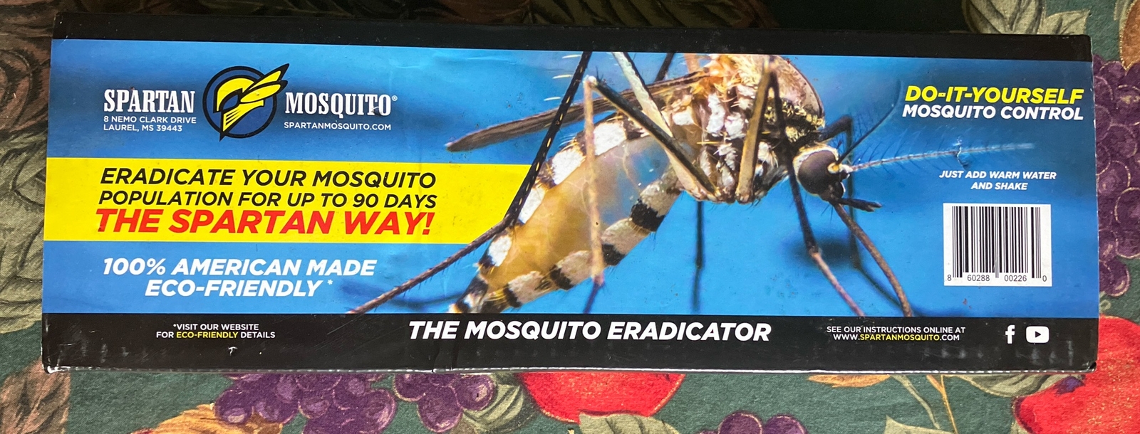 Spartan Mosquito Eradicator Lasts Up To 90 Days! Add Warm Water + Shake ...