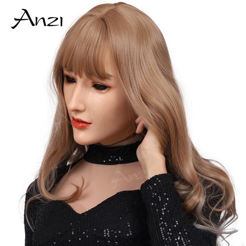 Silicone Female Masks Headwear Head Masks Girl Mask For Cosplay ...