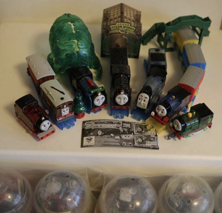 Thomas & Friends Hiro Spencer Rosie Toby Henrietta TOMY Windup Set ...