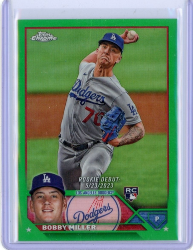 2023 Topps Chrome BOBBY MILLER Rookie Debut Green Refractor /99 ...