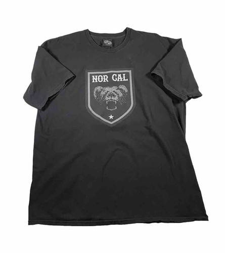 Vtg NHS Nor Cal Skate T Shirt XL Bear Logo Skateboarding Black ...