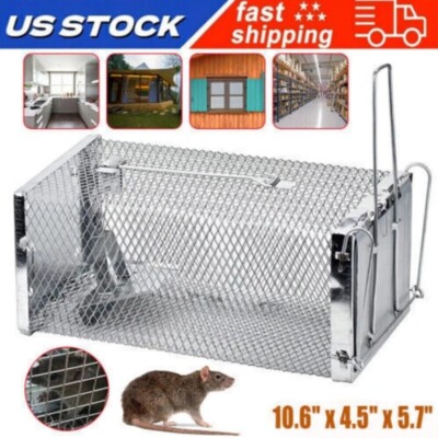 USA Mouse Trap Rat Trap Rodent Trap Live Catch Cage, Easy to Set Up and ...